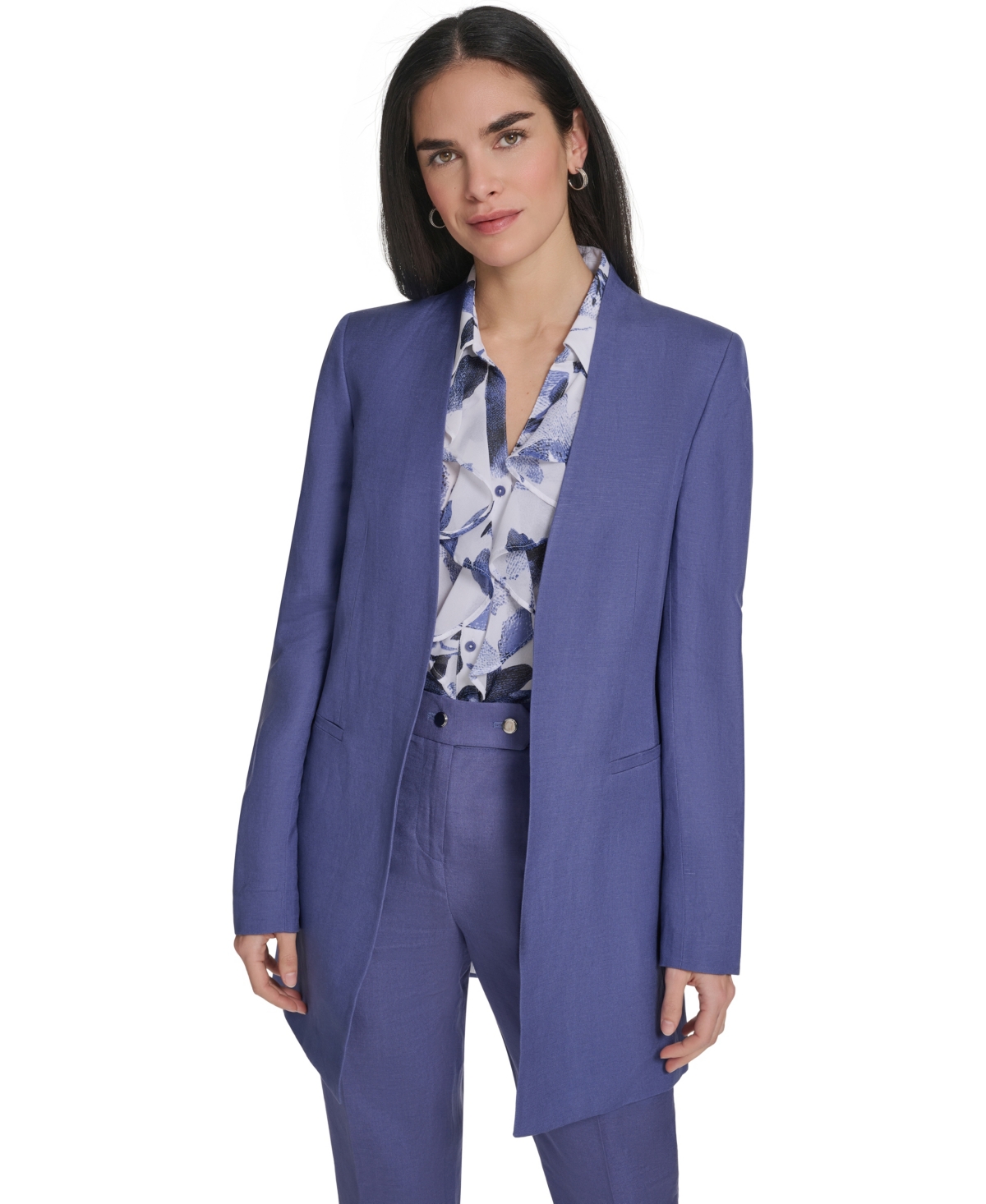 Click here for Calvin Klein Womens Open Front Topper Jacket - Fut... prices