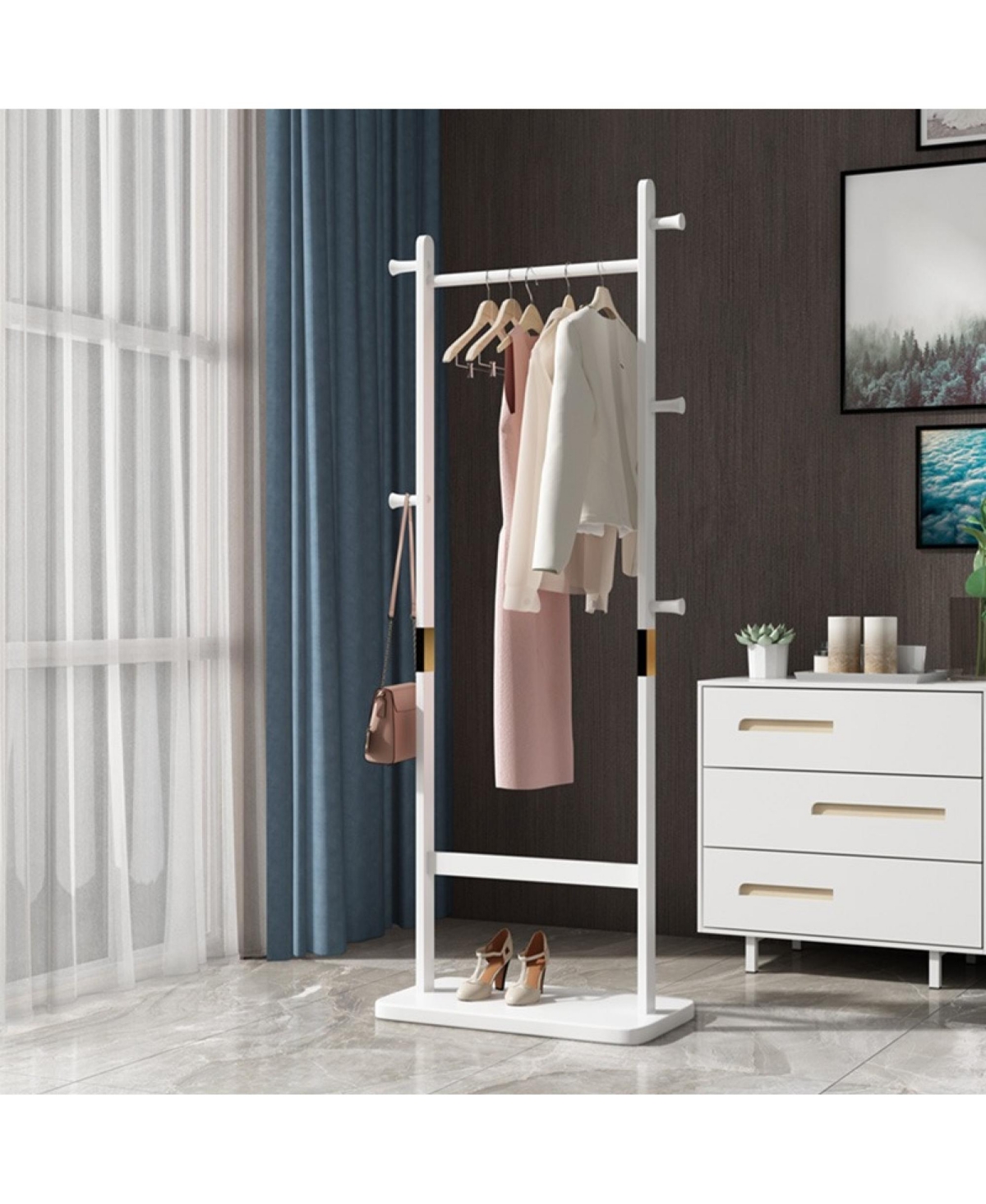 Click here for Rainsken Solid Wood Coat Rack  Freestanding Clothe... prices