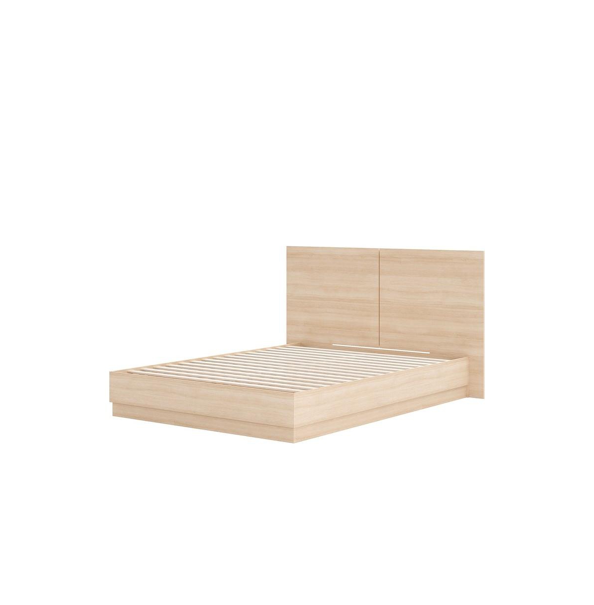 Click here for Nexera Milano Platform Bed - Blonde oak prices