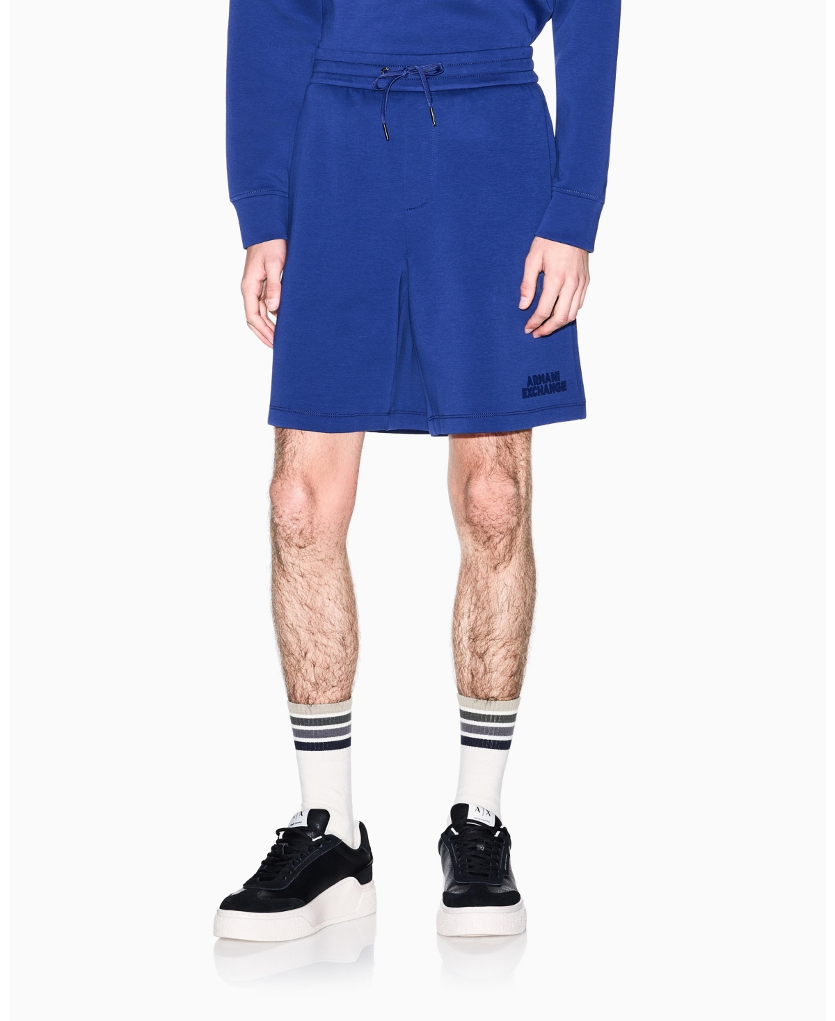 Click here for A|X Armani Exchange Mens Elevated Logo Fleece Shor... prices