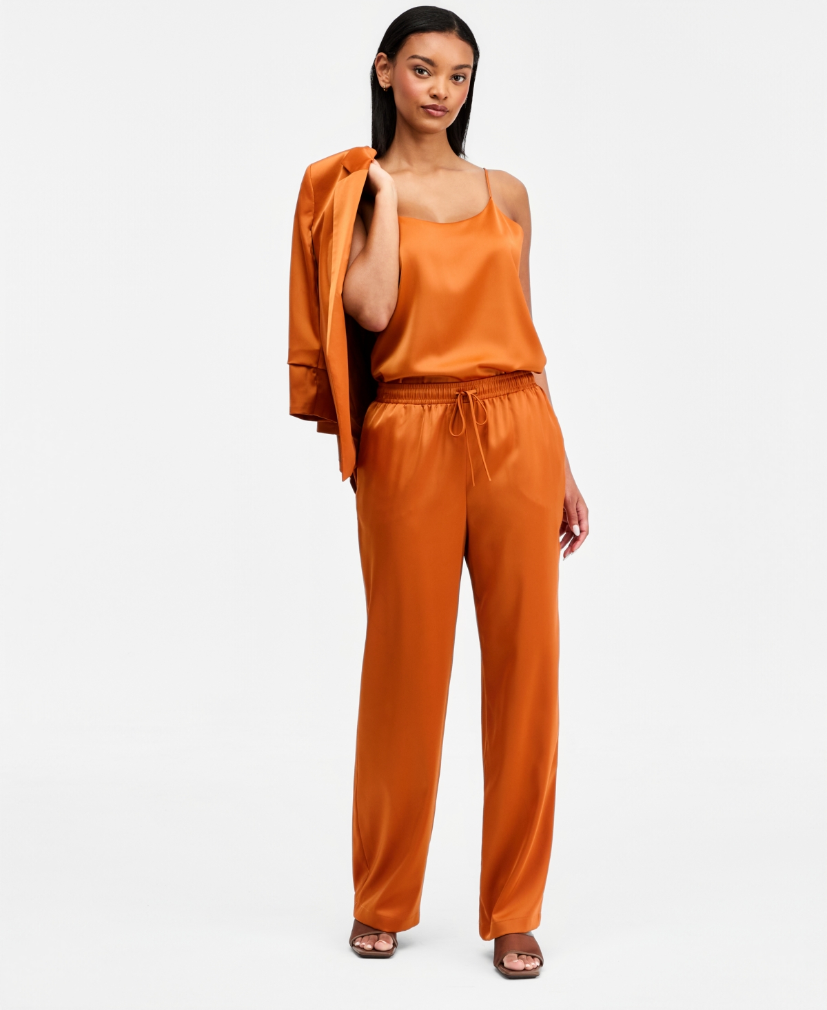 Click here for Bar Iii Womens Satin Pull-On Pants  Macys Exclusiv... prices