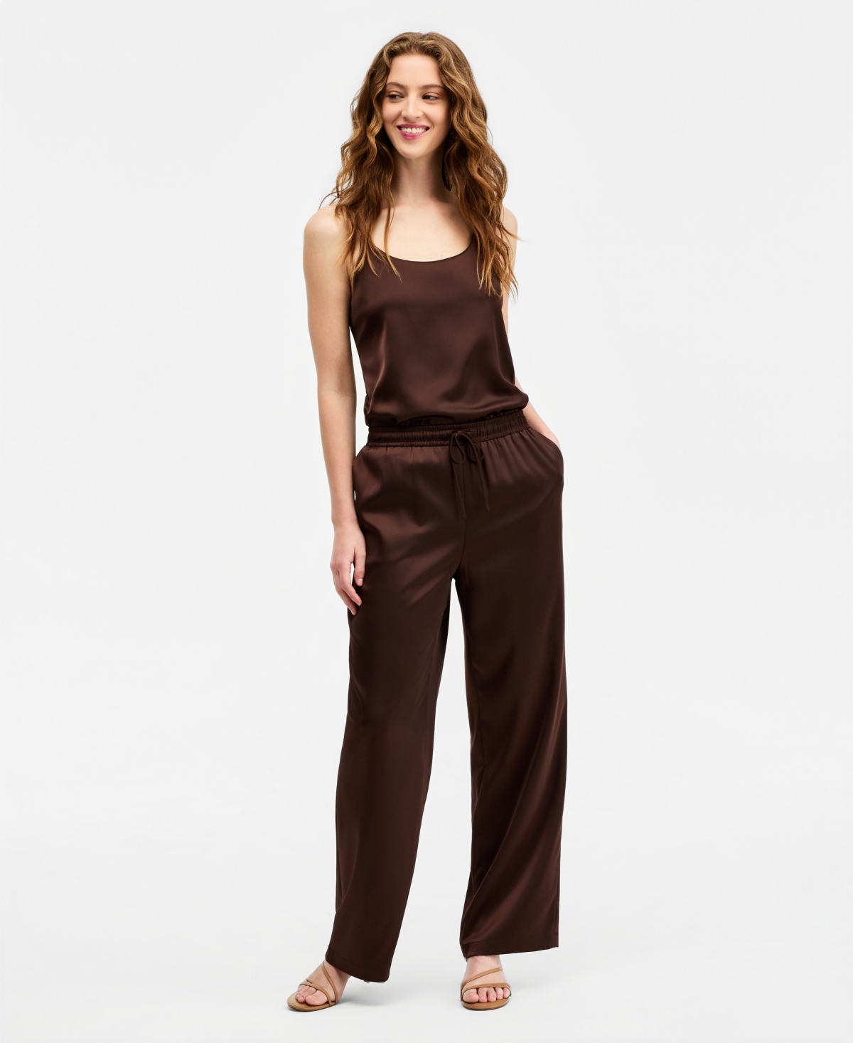 Click here for Bar Iii Womens Satin Pull-On Pants  Macys Exclusiv... prices