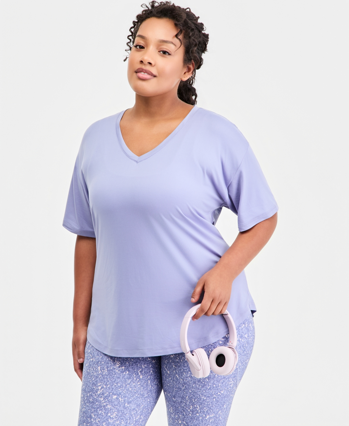 Click here for Id Ideology Plus Size V-Neck Performance Tee  Macy... prices