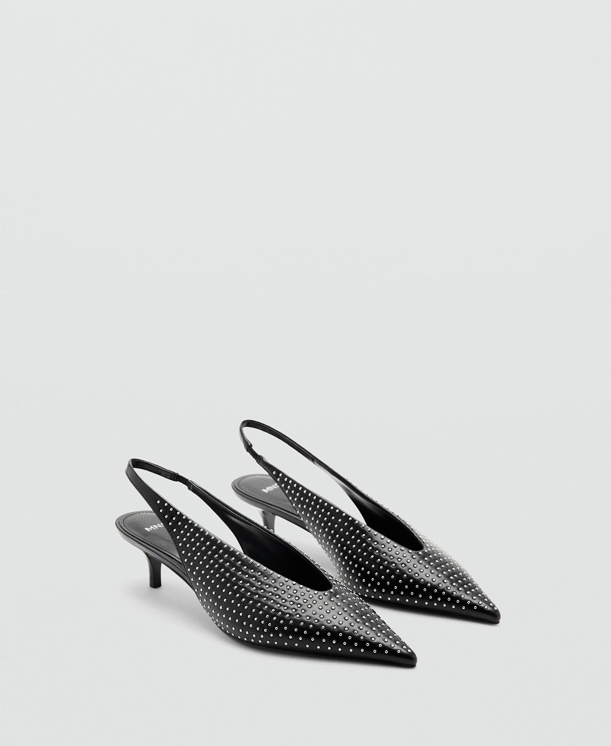 Click here for Mango Womens Rhinestone Heel Shoes - Black prices