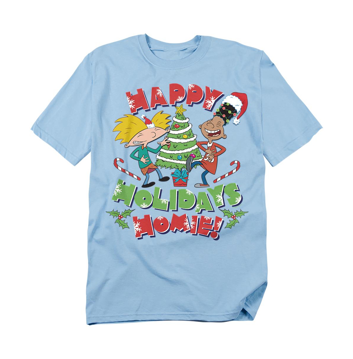 Click here for Hey Arnold Mens Happy Holidays Homie Arnold And Ge... prices