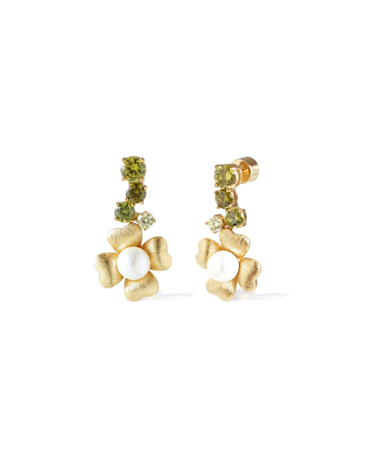 Click here for Retro Chic Garden Blossom Earrings - Gold prices