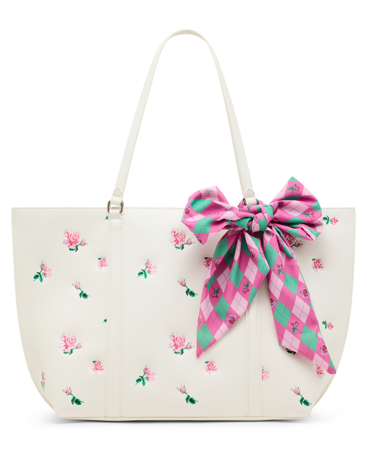 Click here for Betsey Johnson Skullicious Tote W/ Scarf - Cream prices