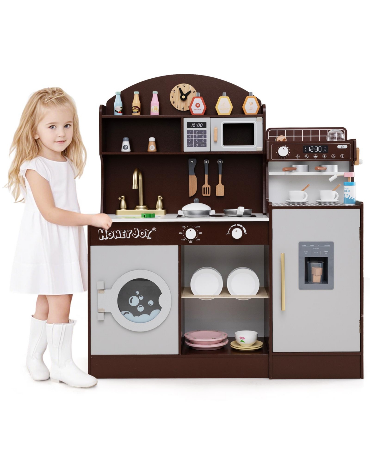 Click here for Mecale Kids Wooden Kitchen Set with Coffee Maker a... prices