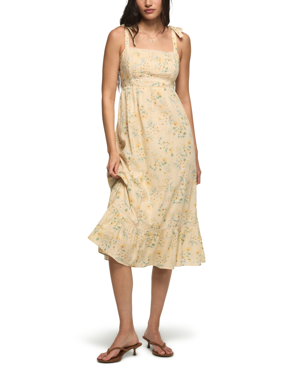 Click here for Lucky Brand Womens Classic Lace Trim Square Neck M... prices