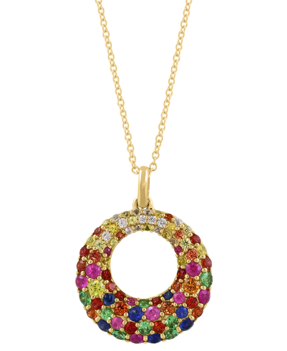 Click here for Effy Collection Multi-Gemstone (2-5/8ct) Pendant N... prices