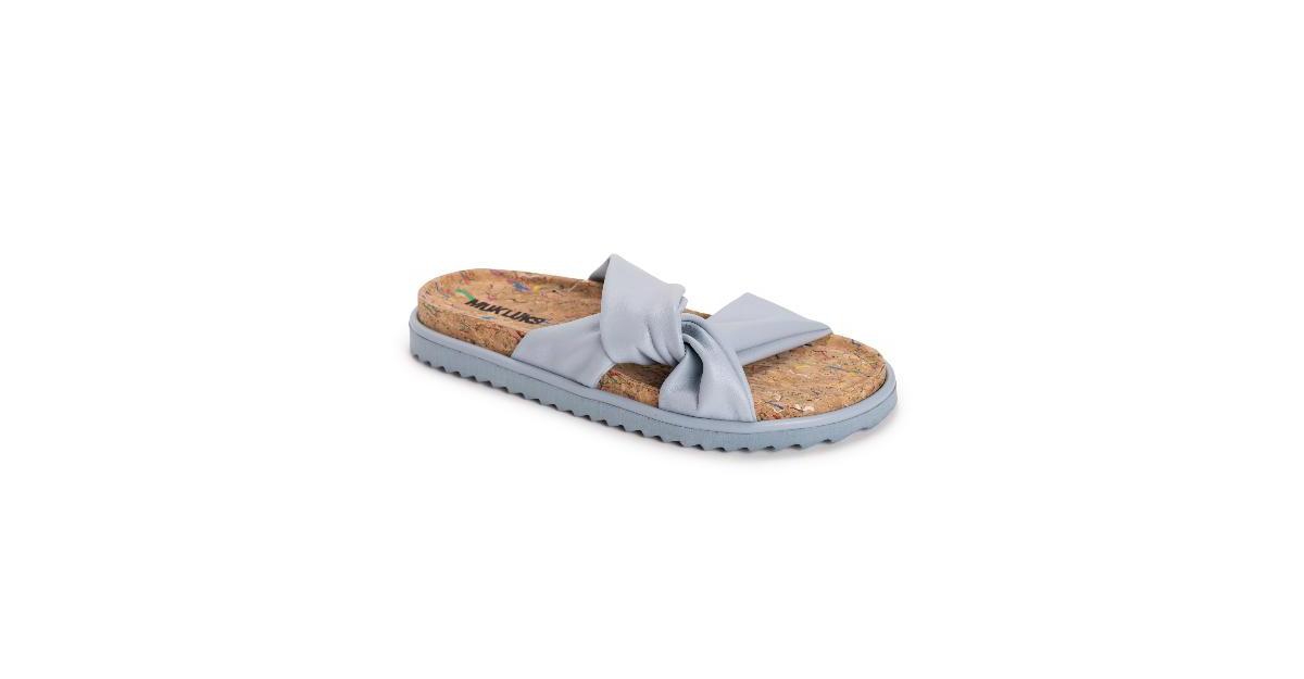 Click here for Muk Luks Womens Jazmine Sandal - Dusty blue prices