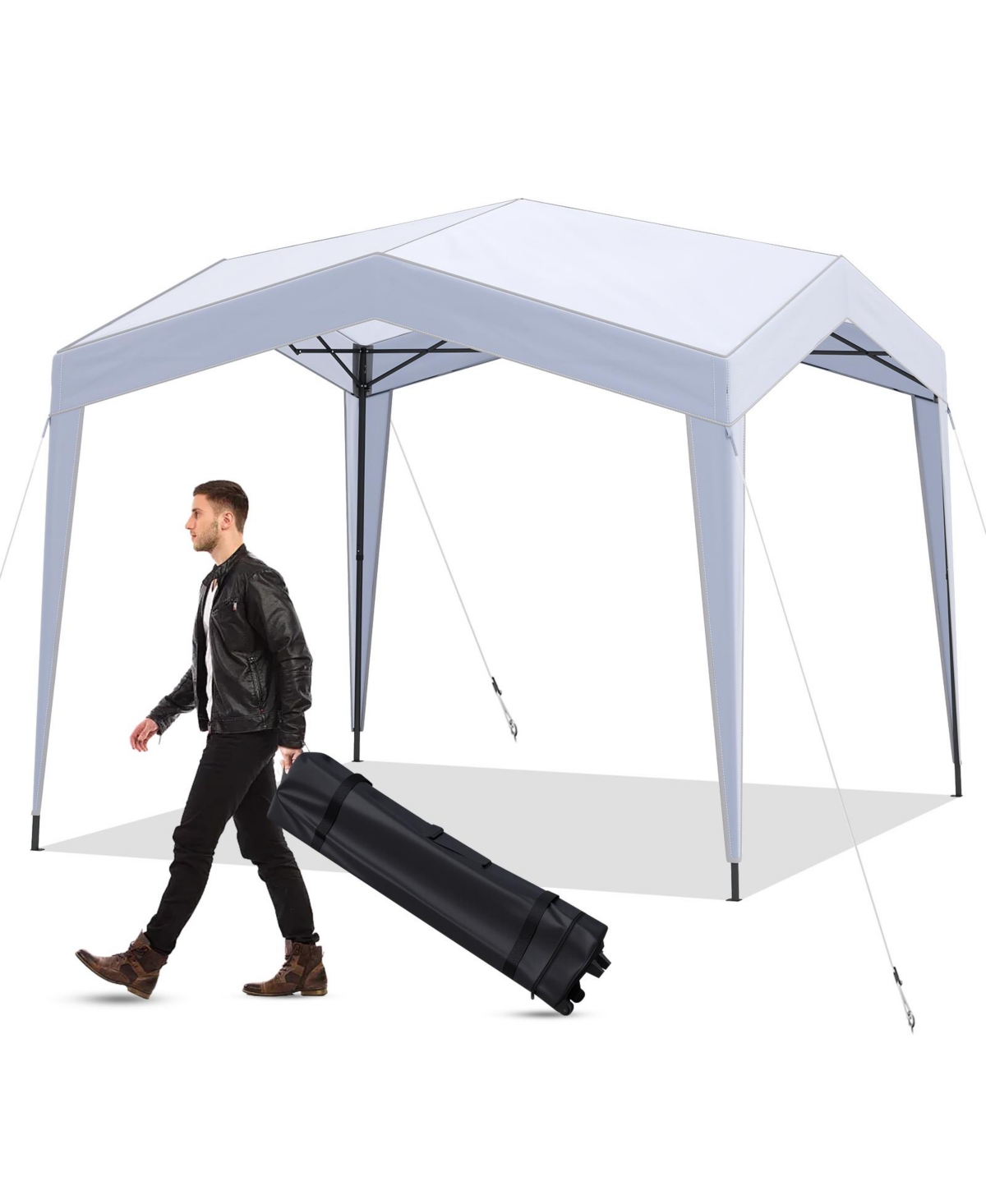 Click here for Mecale 10x10 ft Pop-Up Canopy Tent with Wheeled Ba... prices