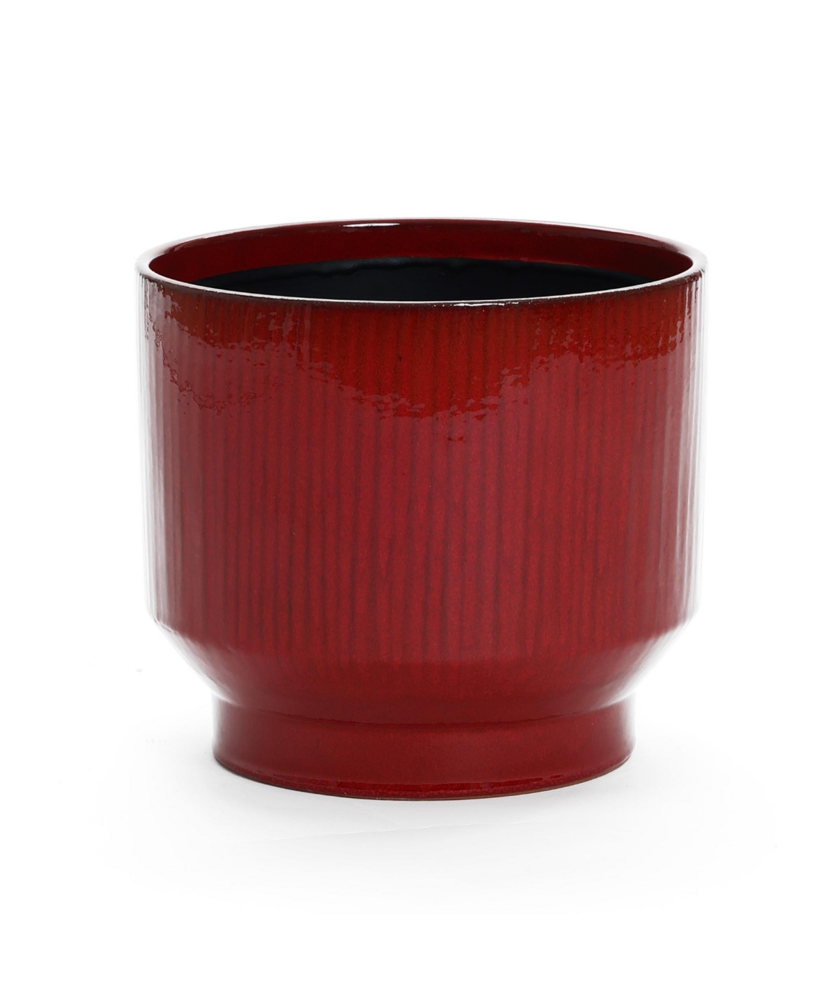 Click here for LuxenHome Red Wine 11.4-Inch Round Ceramic Planter... prices