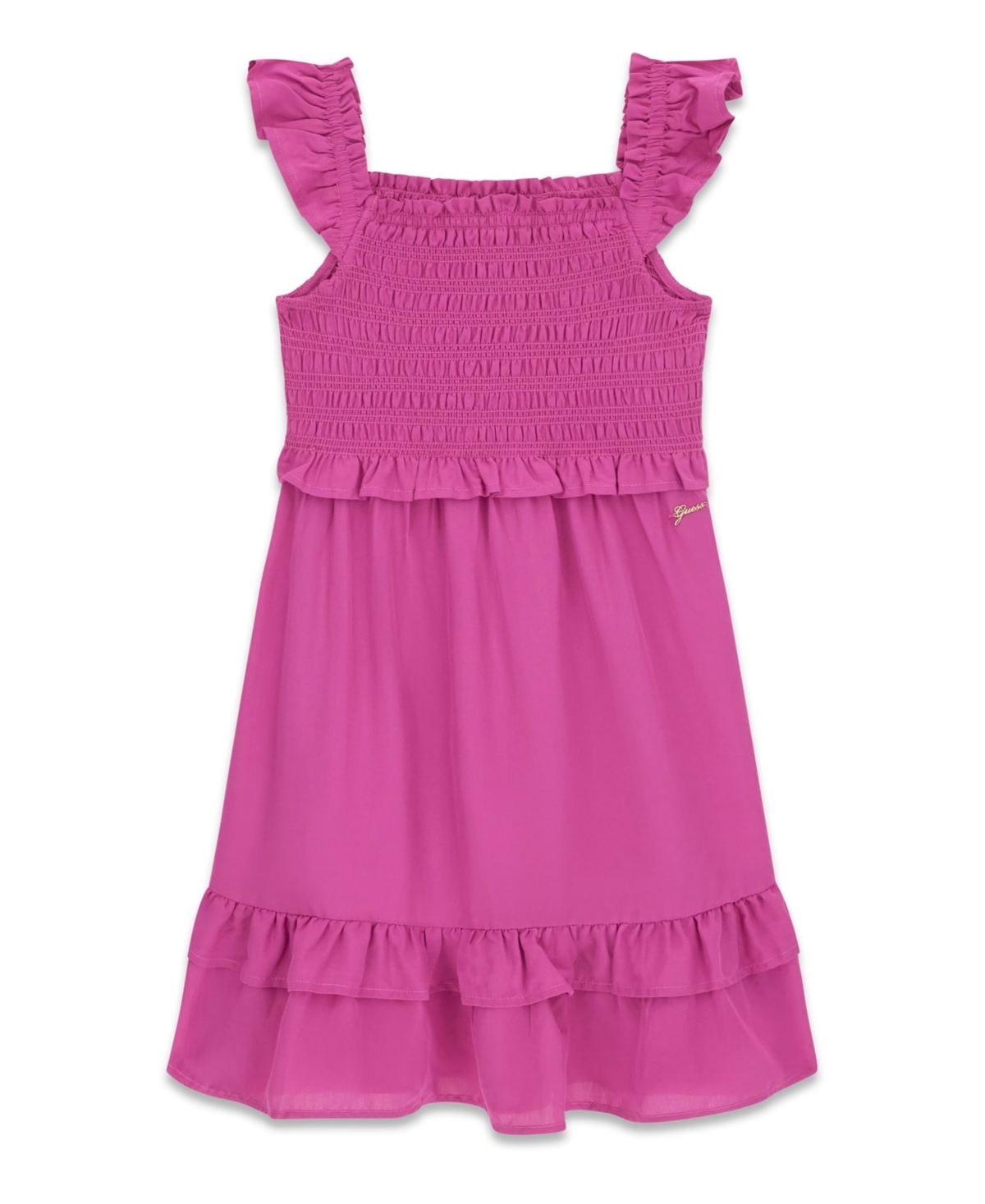 Click here for Guess Girls 7-16 Poplin Sleeveless Dress - Pink prices