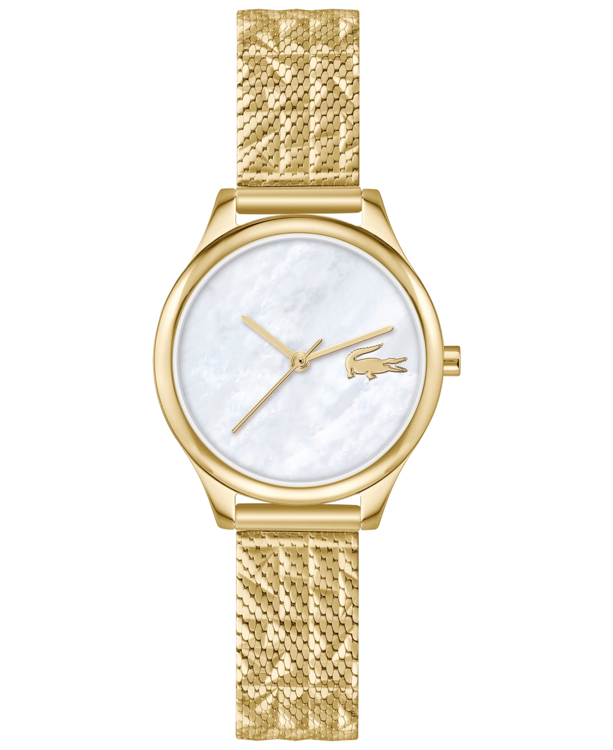 Click here for Lacoste Womens Crocodelle Gold Tone Stainless Stee... prices