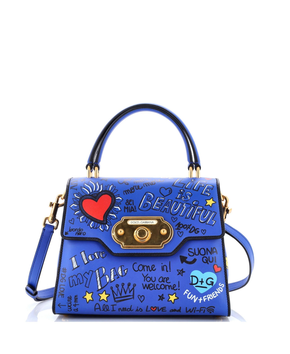 Click here for Pre-Owned Dolce & Gabbana Small Welcome Top Handle... prices