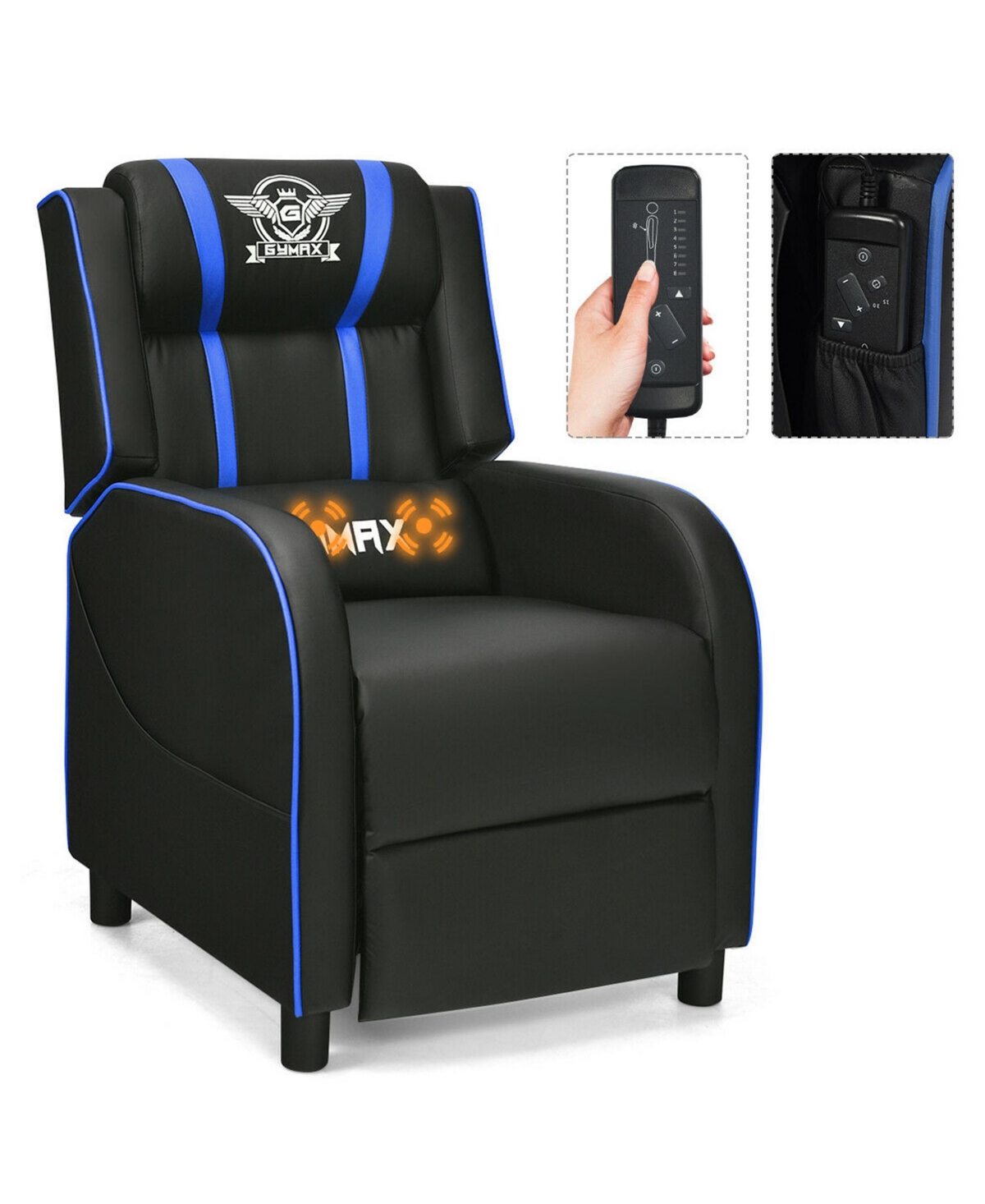 Click here for Gymax Massage Gaming Recliner Chair Racing Single... prices