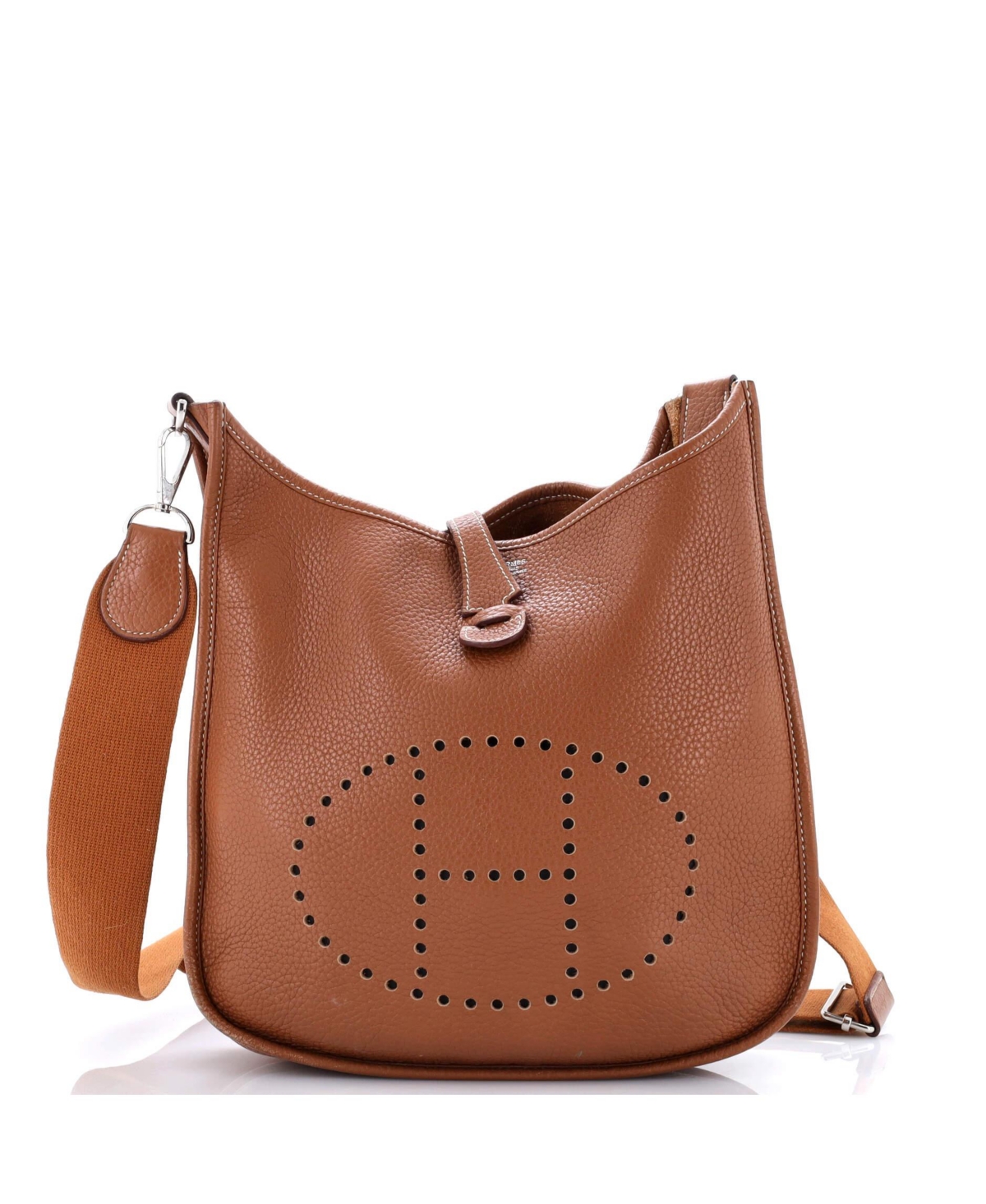 Click here for Pre-Owned HERMES Pm Evelyne Bag Gen Iii Clemence -... prices