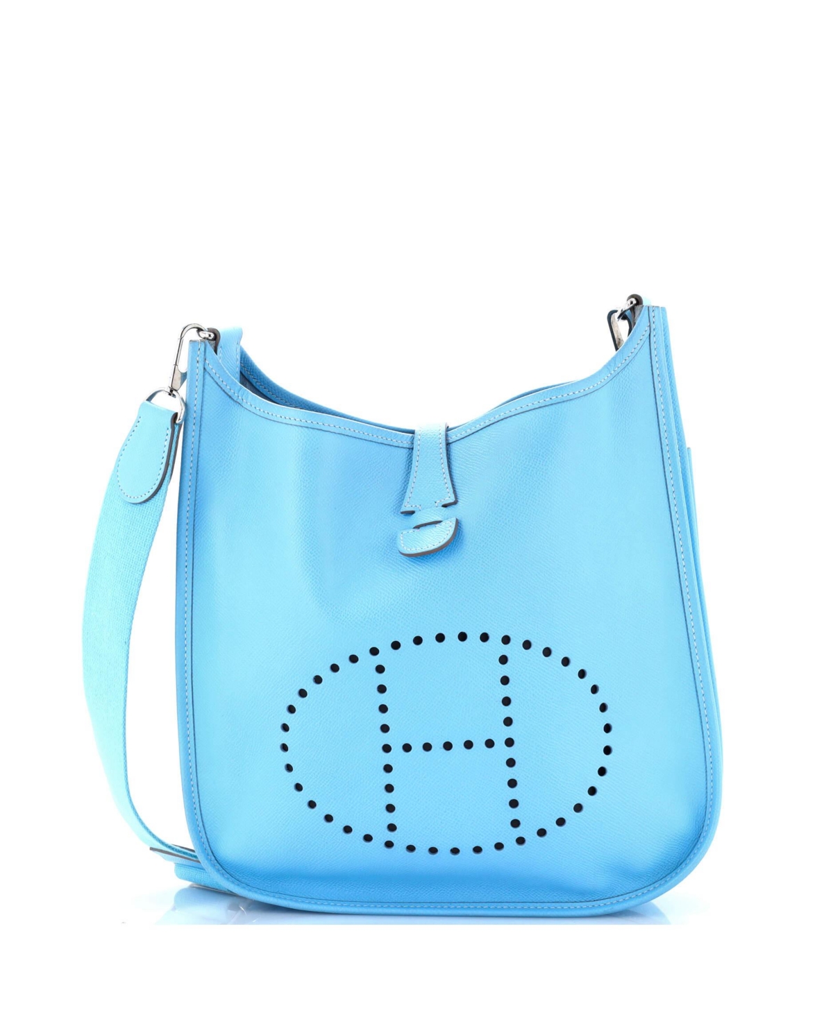 Click here for Pre-Owned HERMES Pm Evelyne Bag Gen Iii Epsom - Bl... prices