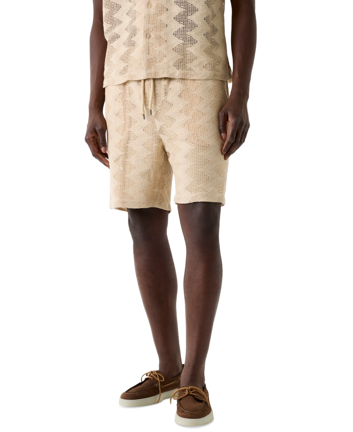 Click here for Guess Mens Regular-Fit Shorts - Oatmeal prices