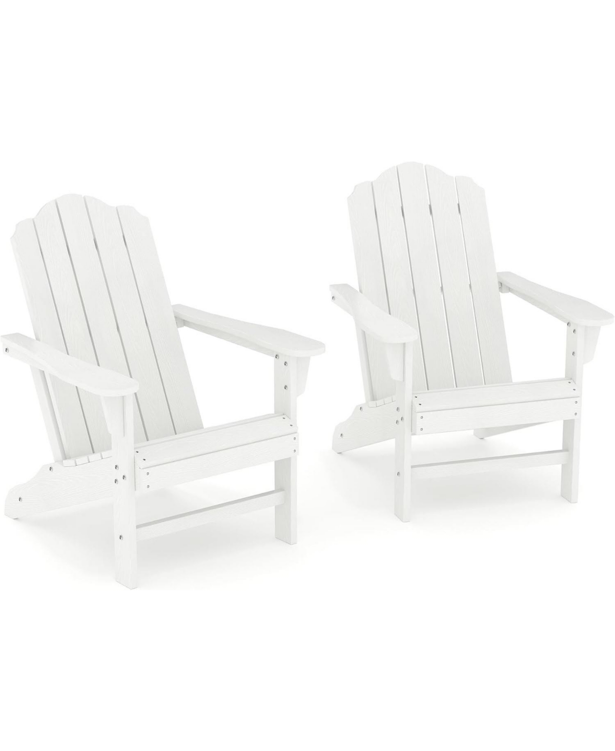 Click here for gaomon Hdpe Adirondack Chair Set of 2  Wood Textur... prices