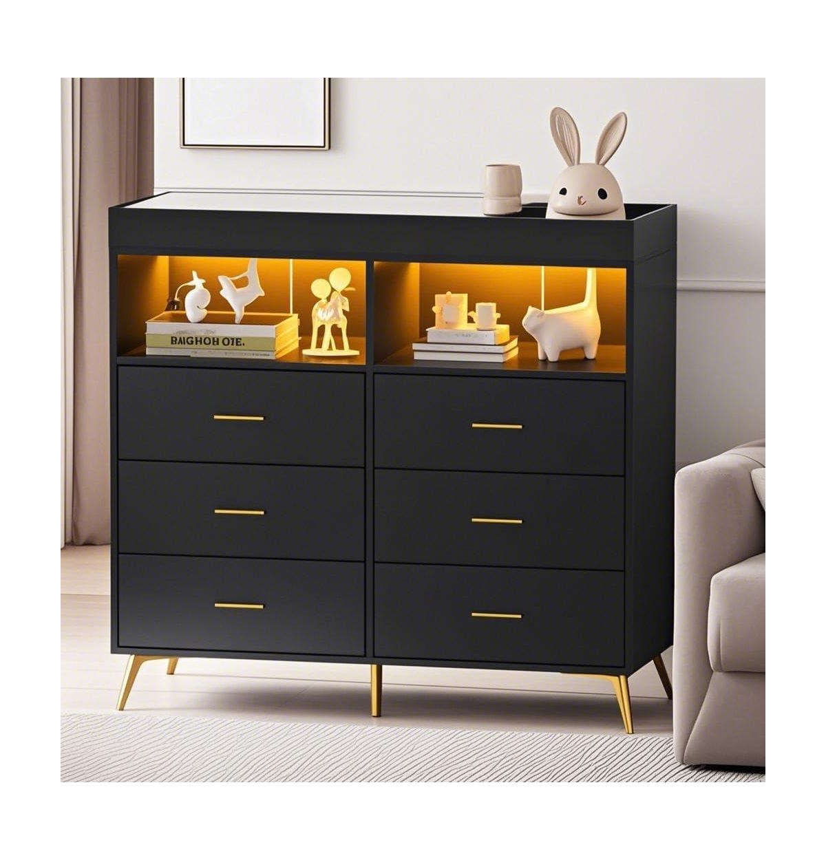 Click here for gaomon Dresser for Bedroom with 6 Drawers  Multi-F... prices