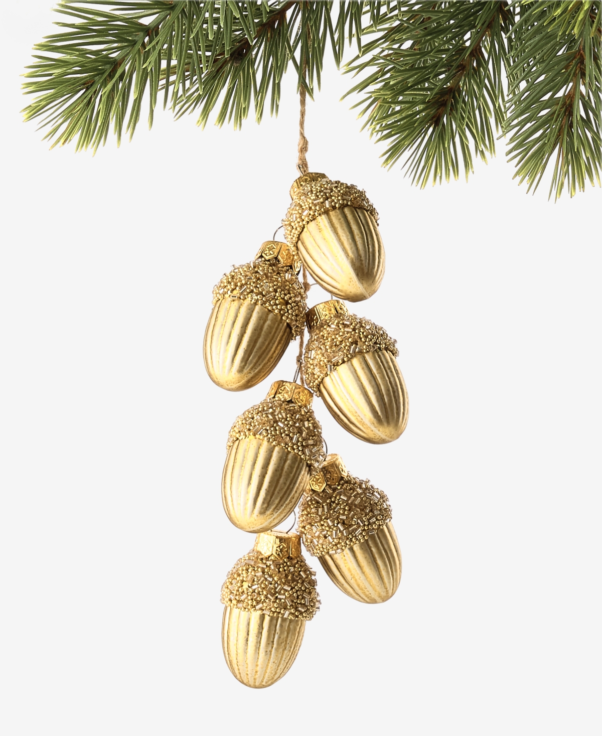 Click here for Holiday Lane Cozy Cabin Acorn Cluster Ornament  Ma... prices