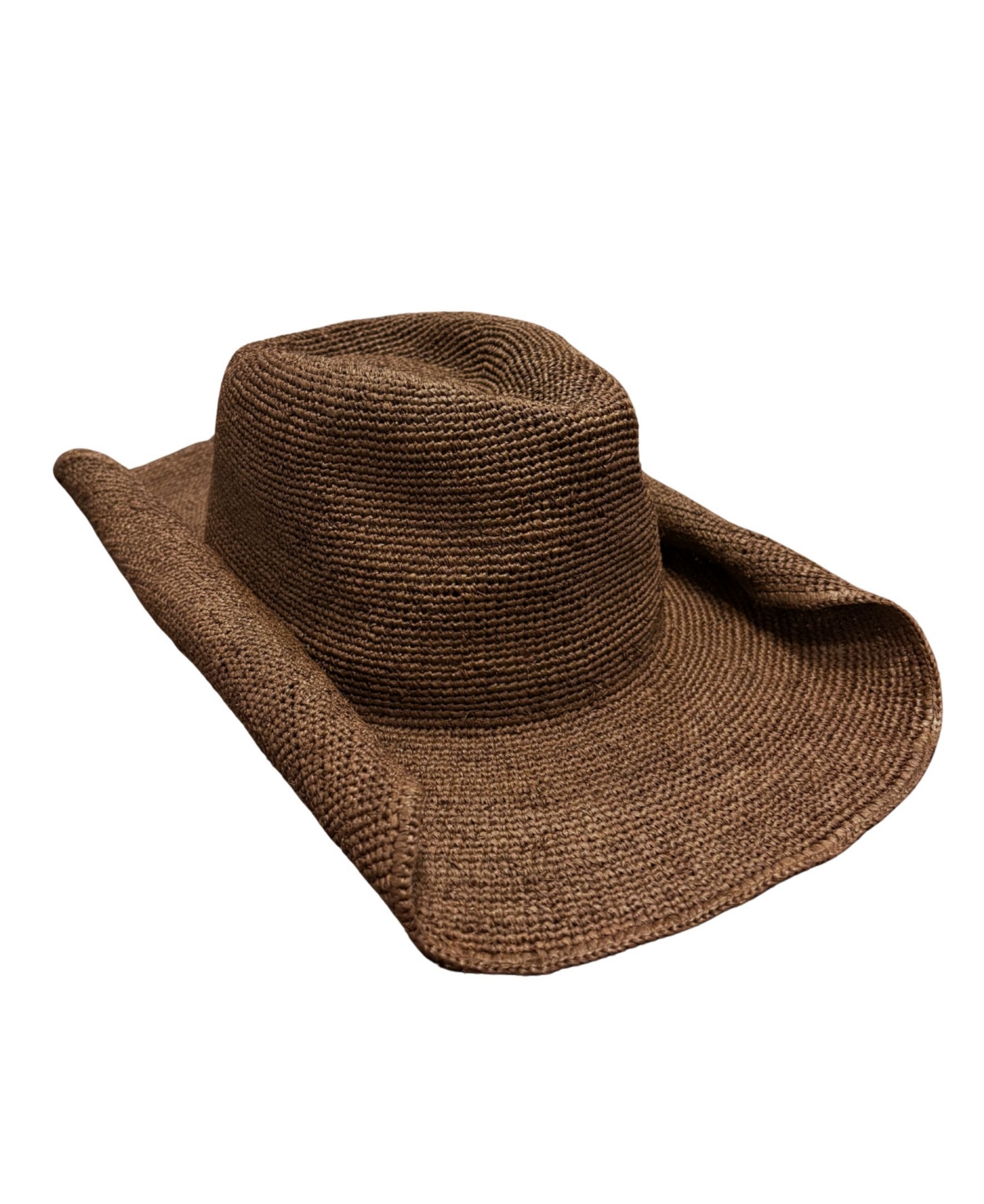 Click here for Marcus Adler Raffia Cowboy Hat - Dark Brown prices
