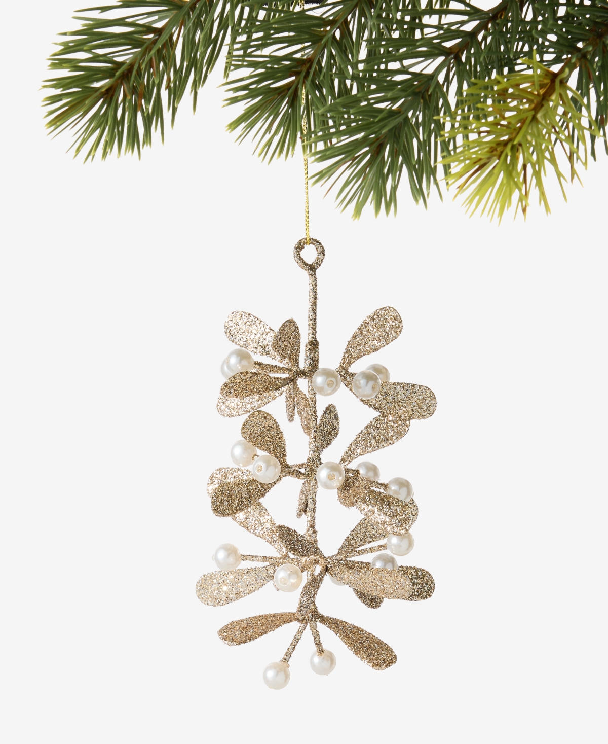 Click here for Holiday Lane Gilded Glamour Mistletoe Ornament  Ma... prices