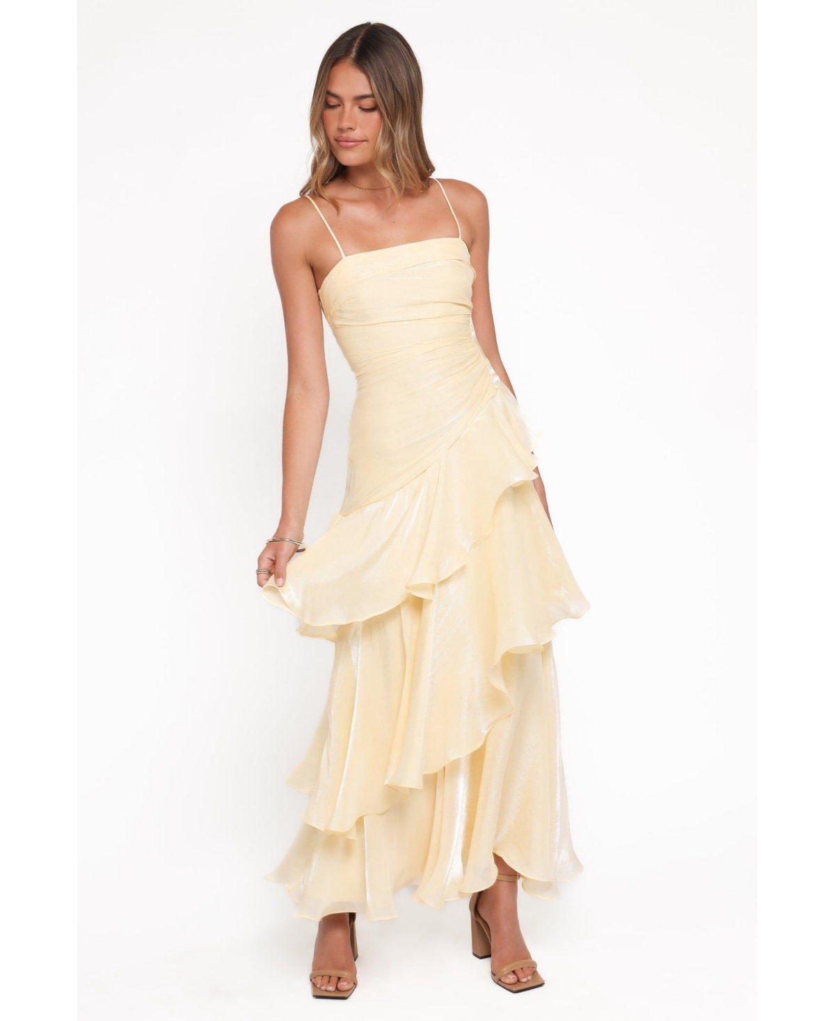 Click here for Petal and Pup Womens Rosalie Maxi Dress - Butter y... prices