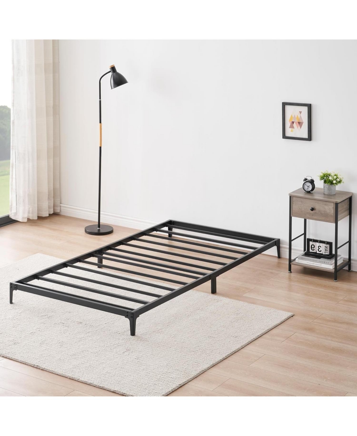 Click here for gaomon 6 Inch Low Bed Frame with Steel Slat Suppor... prices
