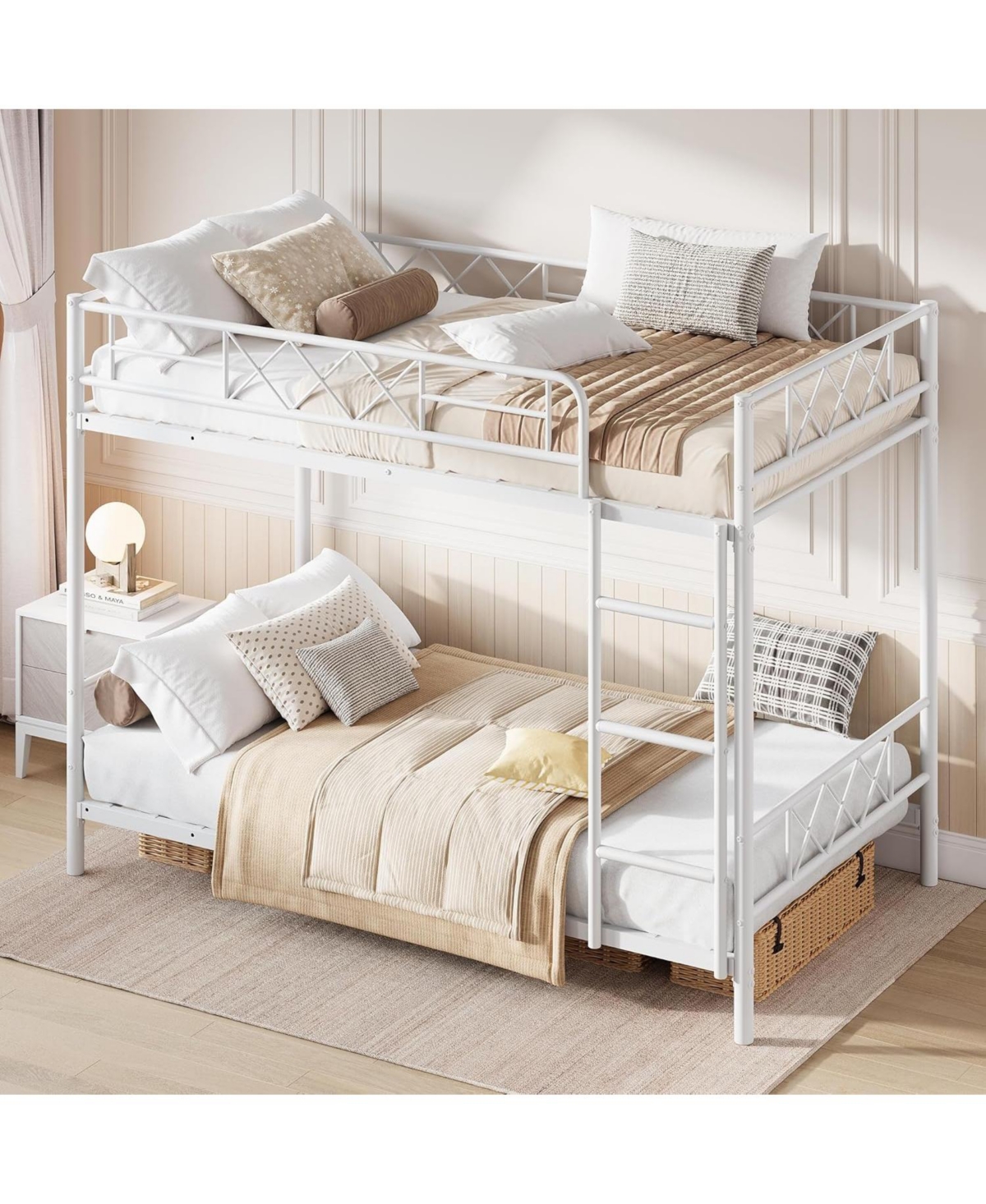 Click here for Bunk Bed Twin Over Twin with Extra High Guardrail... prices