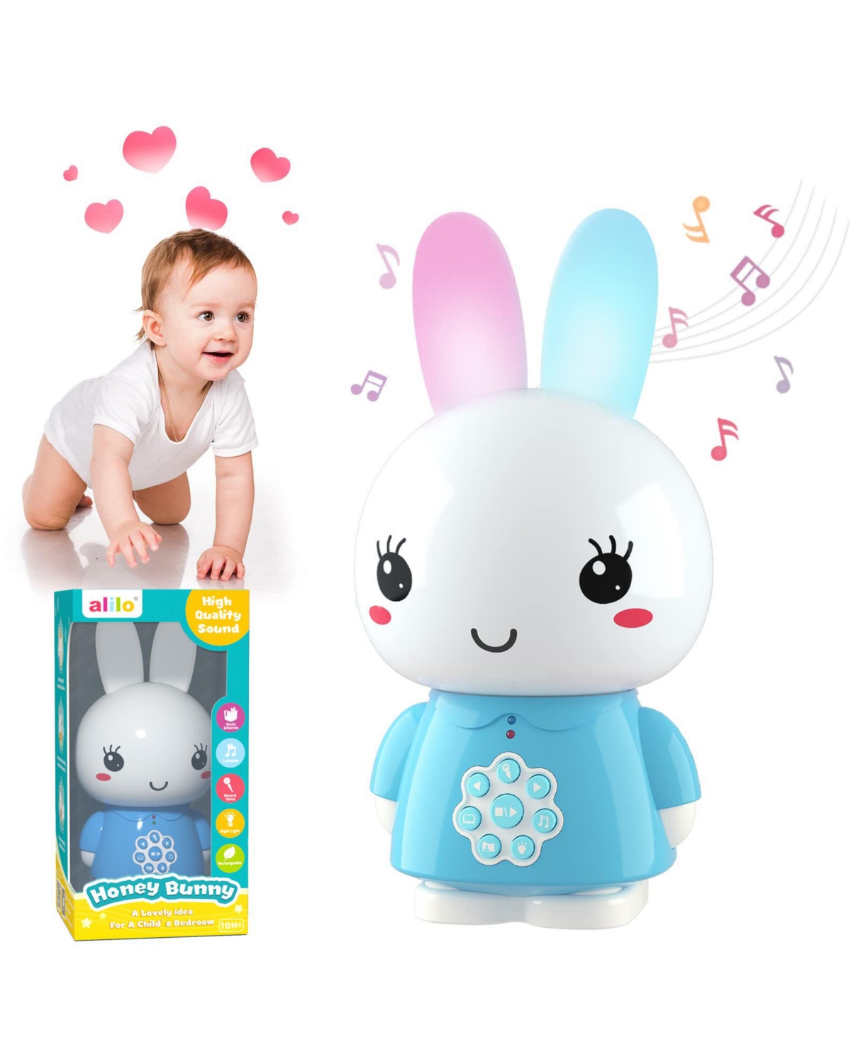 Click here for Alilo Honey Bunny Kids Audio Player – Music... prices