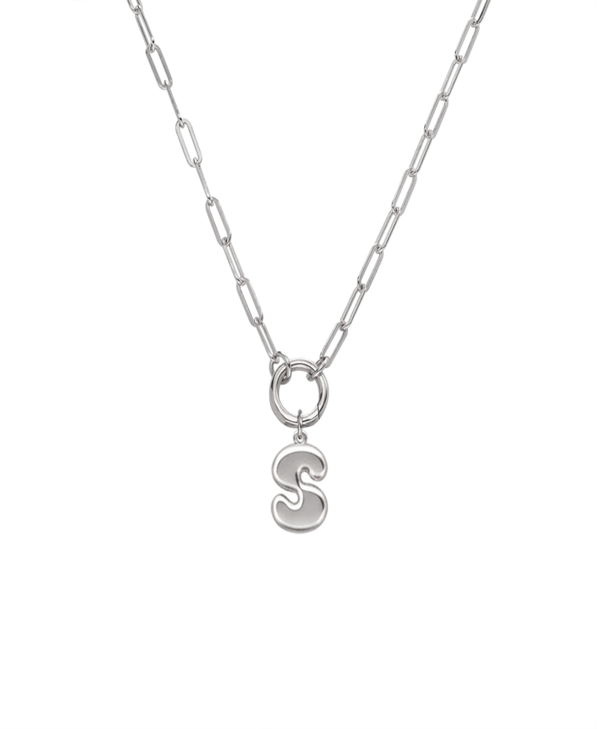 Click here for Oak & Luna Bubble Up Initial Necklace - Sterling S... prices