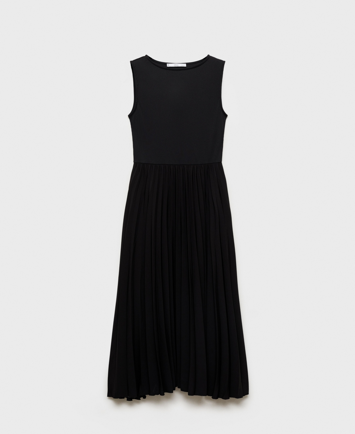 Click here for Mango Womens Pleated Long Dress - Black prices