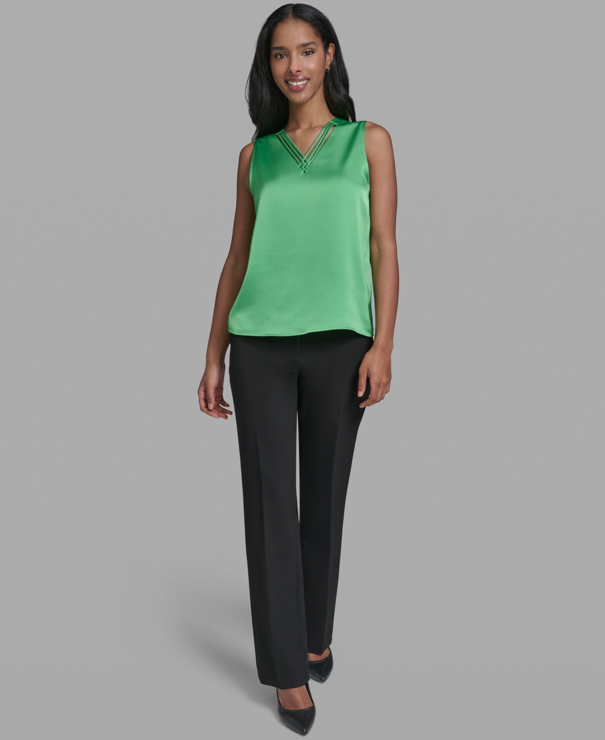 Click here for Karl Lagerfeld Paris Womens V-Neck Camisole Top -... prices