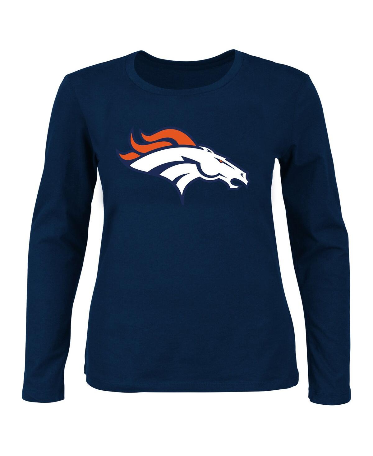 Click here for Fanatics Womens Navy Denver Broncos Plus Size Scoo... prices