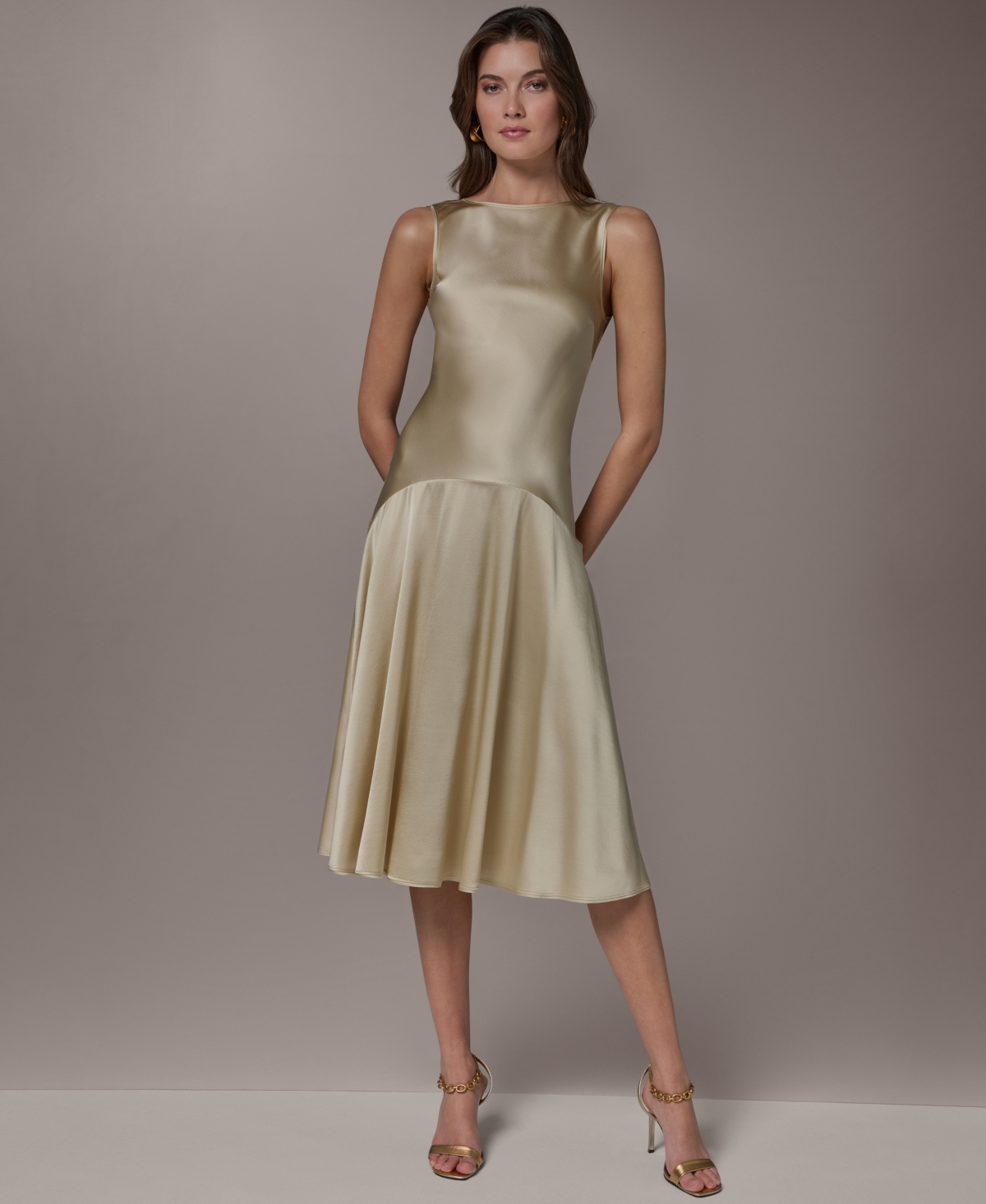 Click here for Donna Karan New York Womens Sleeveless Boat Neck M... prices