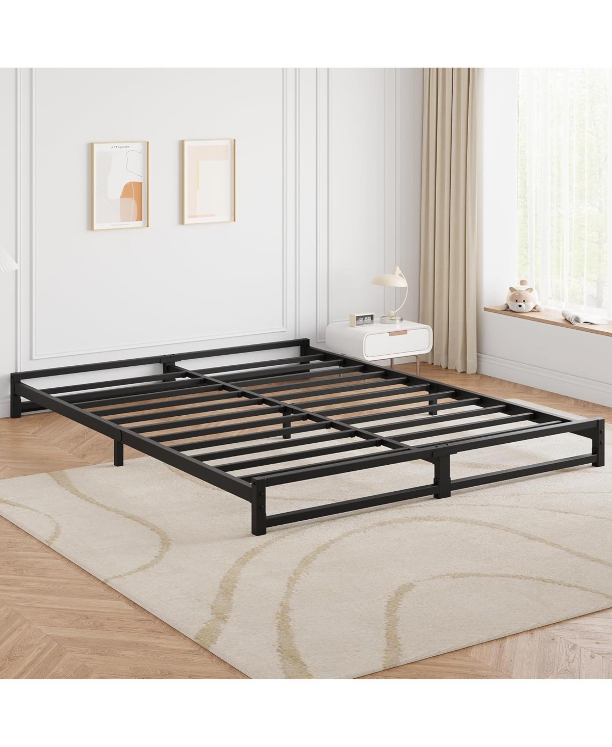 Click here for gaomon 6 Inch Size Metal Platform Bed Frame with S... prices