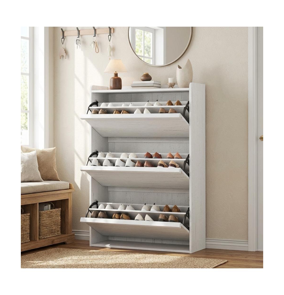 Click here for gaomon Shoe Cabinet with 3 Flip Drawers Narrow Cab... prices