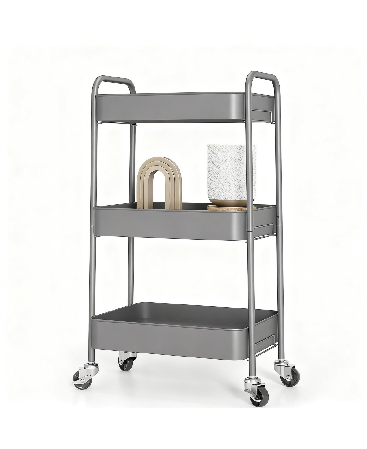 Click here for Yigii Metal Rolling Cart with Wheels for Kitchen... prices