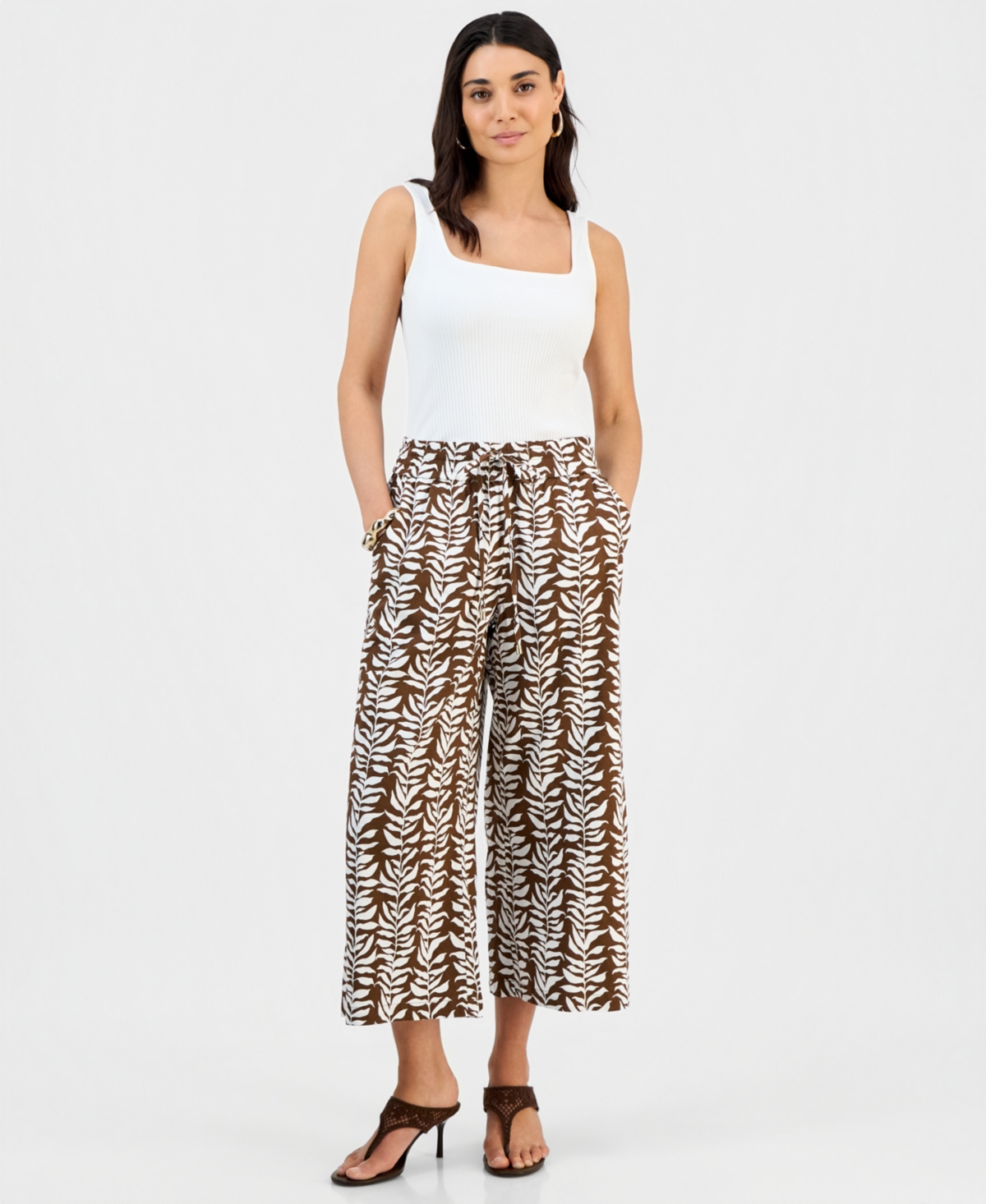 Click here for I.n.c. International Concepts Petite Printed Linen... prices
