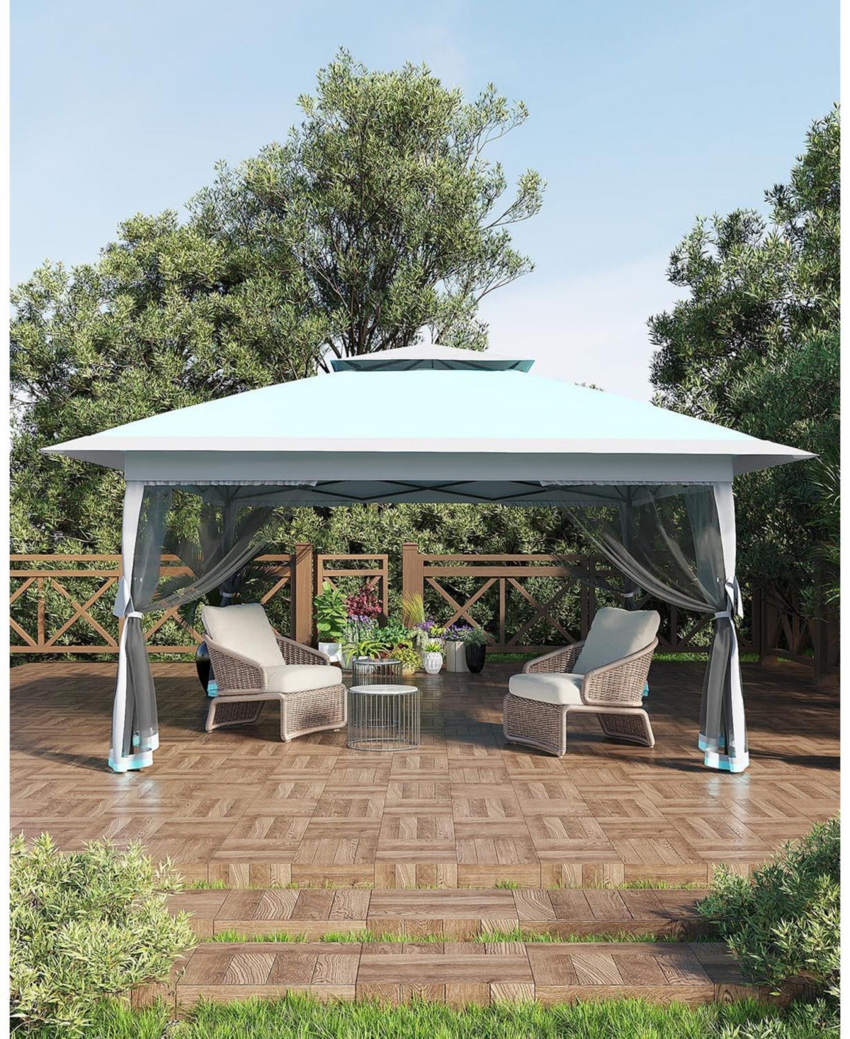 Click here for gaomon 13x13 Ft Gazebo Tent Outdoor Pop Up Canopy... prices