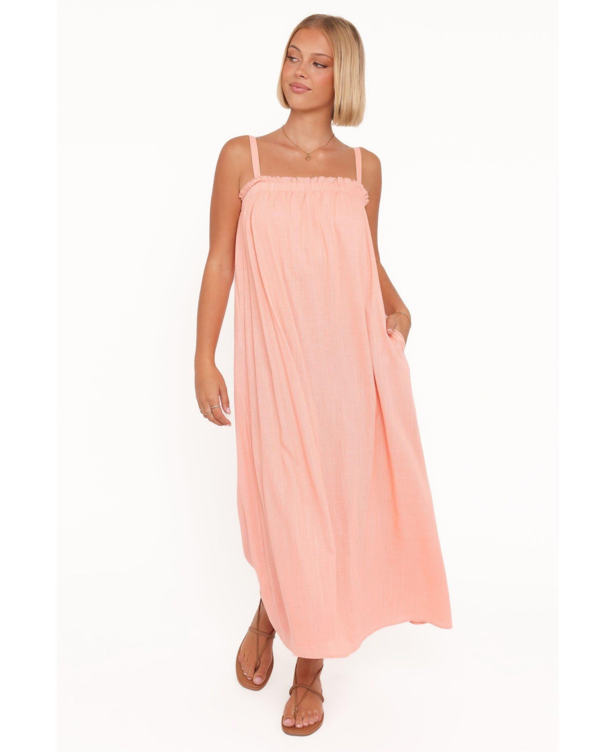 Click here for Petal and Pup Womens Kendrick Maxi Dress - Pink prices