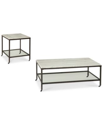 Stratus Rectangle 2-Pc. Set (Coffee Table & End Table), Created for ...