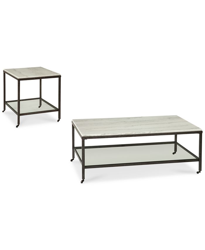 Furniture Stratus Rectangle 2-Pc. Set (Coffee Table & End Table ...