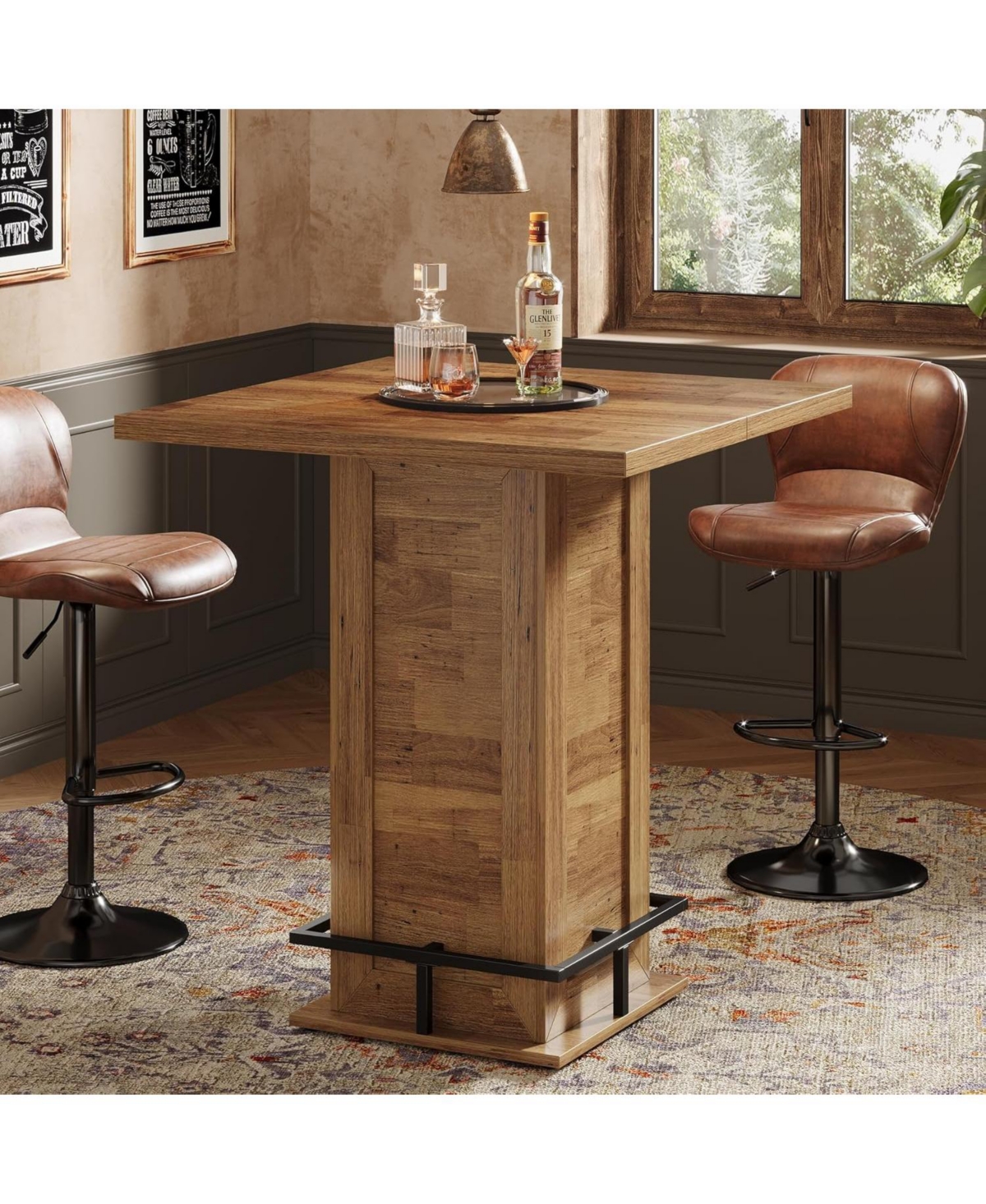 Click here for Tribesigns 39.4" H Square Bar Table  Industri... prices