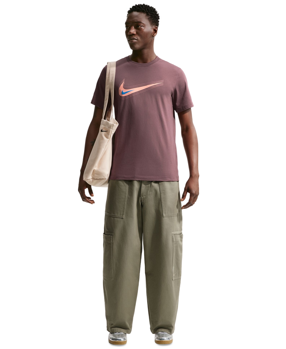 Click here for Nike Mens Swoosh Logo Crewneck T-Shirt - Tattoo prices