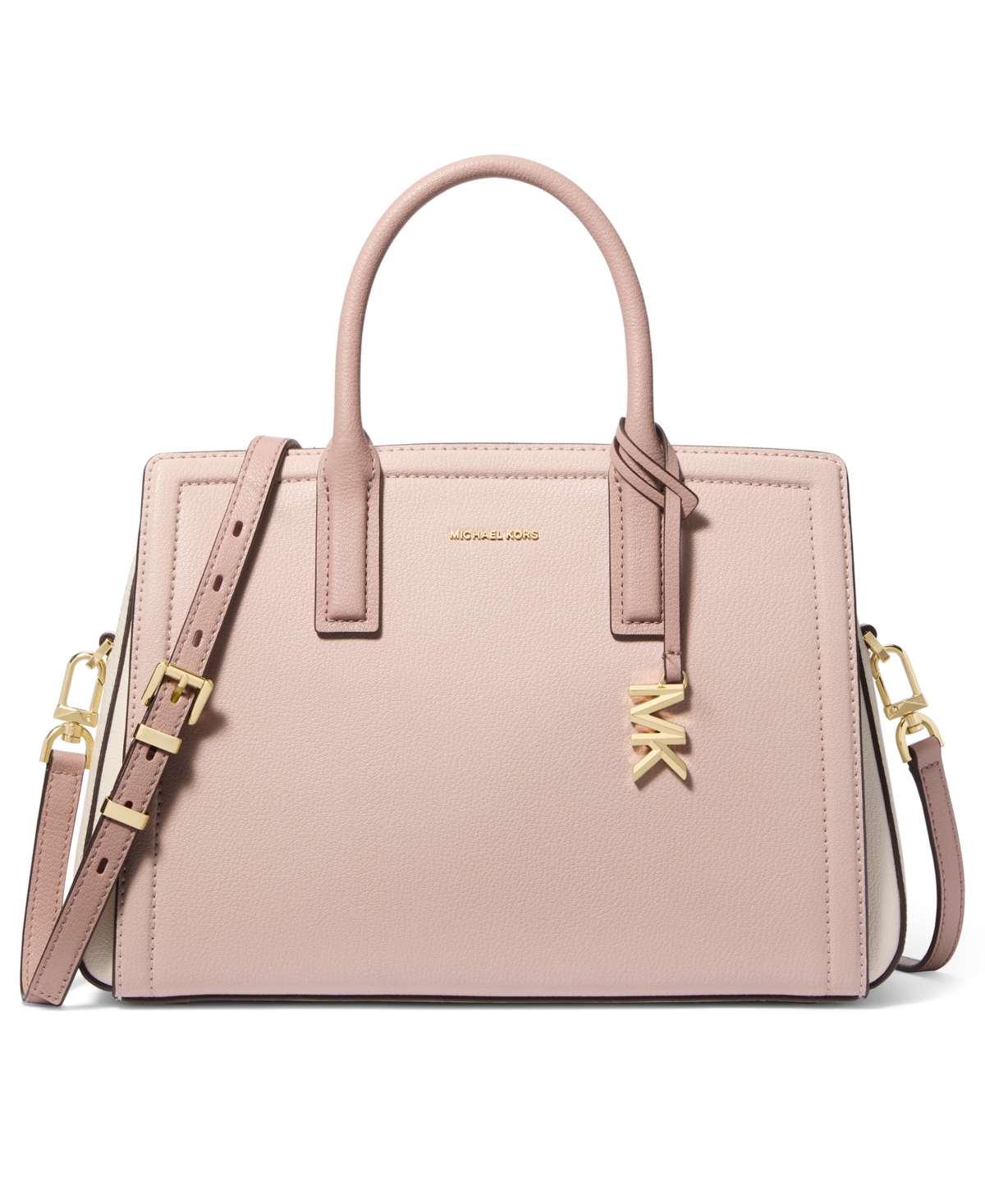 Click here for Michael Kors Laila Medium Color-Block Leather Satc... prices