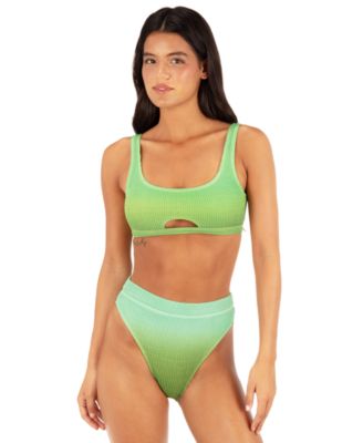 Click here for Hurley Womens Ombre Scrunch Scoop Neck Bikini Top... prices